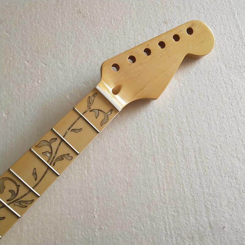24 Frets Maple Wood Guitar Strat Style Neck, with Tree of | Reverb