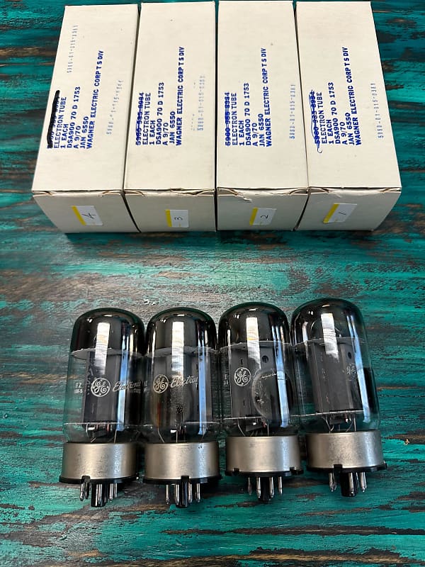 General Electric 6550 Matched Quad | Reverb