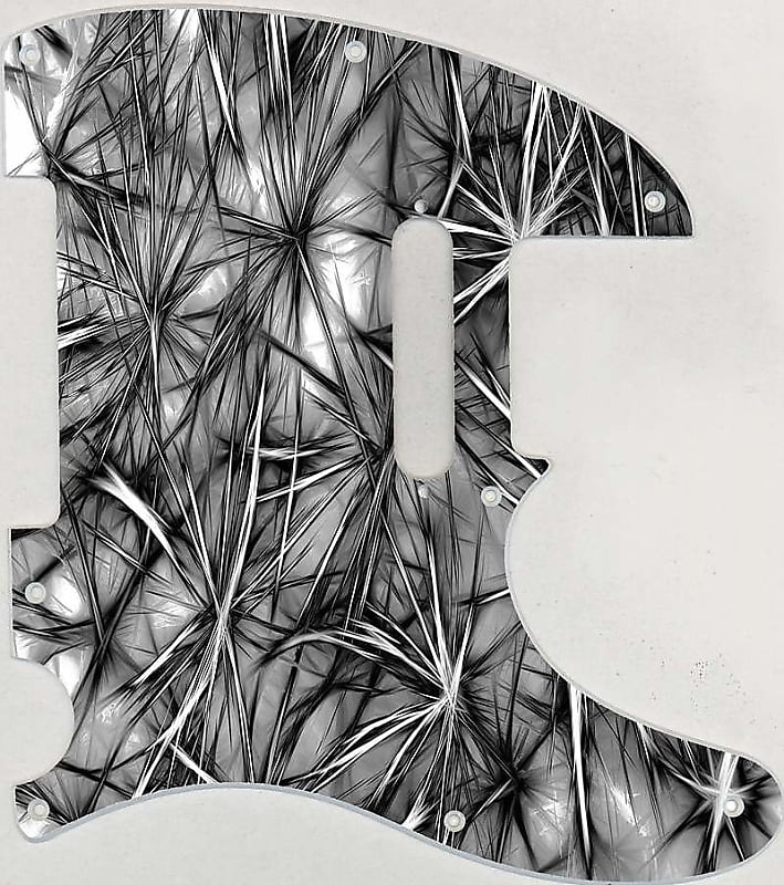 Graphical pickguard Fender Telecaster Tele Standard 8 Hole | Reverb