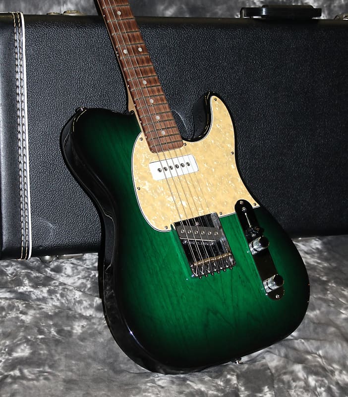 2011 G&L - Custom ASAT Classic Semi Hollow - Greenburst | Reverb