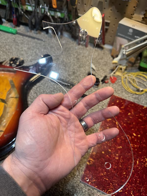 Custom Mosrite Ventures pickguard (clear) | Reverb Australia