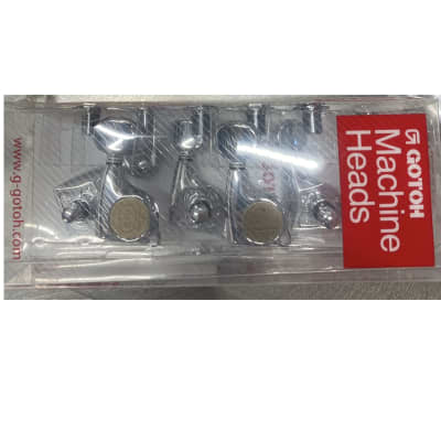 Gotoh 3X3 Chrome 510 tuners 3L 3R 1:21 ratio guitar tuners | Reverb