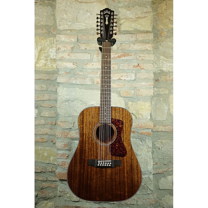 GUILD D-1212 Solid African Mahogany - Dreadnought 12 Corde - | Reverb
