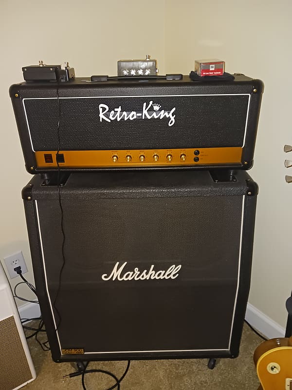 Retro-King JCM800 style 50w head 2016 - Black & Gold | Reverb