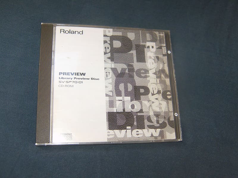 Roland sample CD SV-SV70-01 CD ROM for S 760 770 750 sp 700 | Reverb
