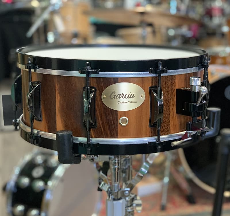 Garica 5.5x14" Tigerwood Snare Drum Angel Drum Cast Iron | Reverb