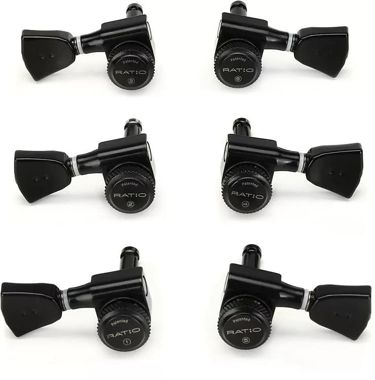 Graph Tech Ratio 3X3 Vintage Style 2-Pin Locking Tuners, | Reverb
