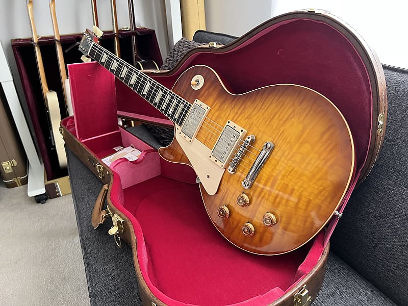 Gibson Les Paul R9 59 Reissue lefthanded 2012 - Iced Tea | Reverb