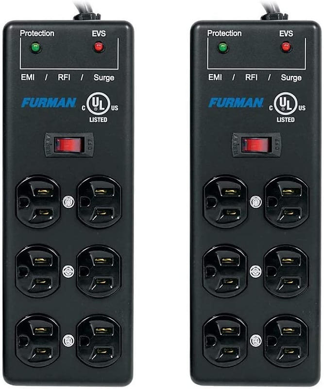 Furman SS-6B-PRO 15' 6-Outlet Surge Protector (2-Pack) Bundle | Reverb