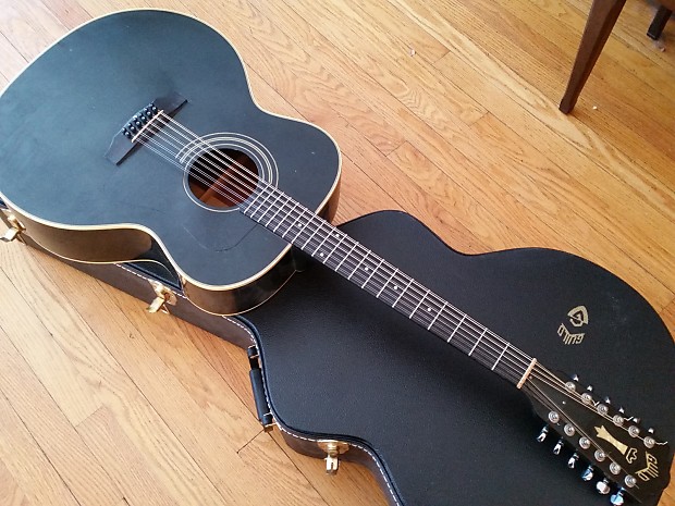 Guild F212XL Vintage 12 String Acoustic Guitar Black | Reverb