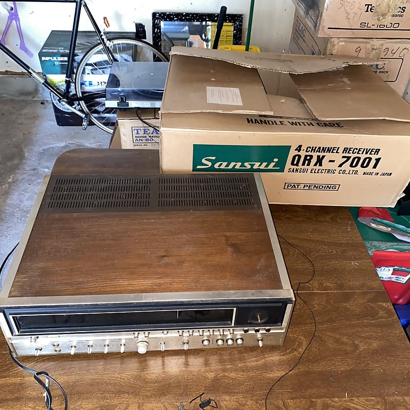 Vintage Sansui QRX-7001 4-Channel Receiver 1976 - Silver & | Reverb
