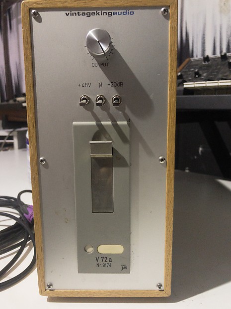 Telefunken / TAB V72a Tube Mic Preamp racked in redwood box | Reverb