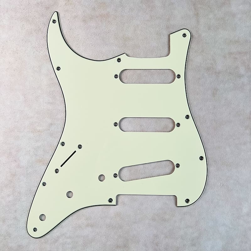 Fender Stratocaster Pickguard Left Handed 11-Hole Mint Green | Reverb