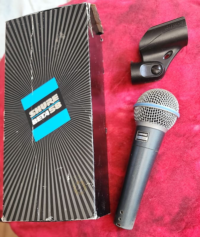 VINTAGE original series 80s/90s SHURE BETA 58 Vocal Mic | Reverb