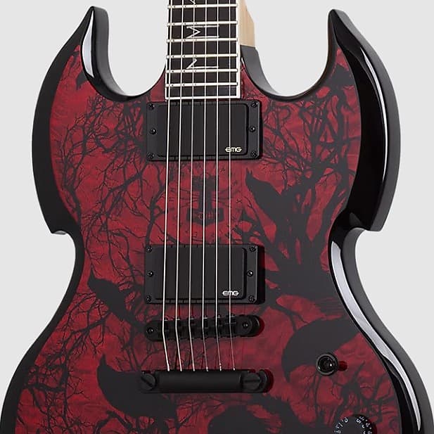 Wylde Audio Barbarian Blood Raven 6-String Electric Guitar | Reverb