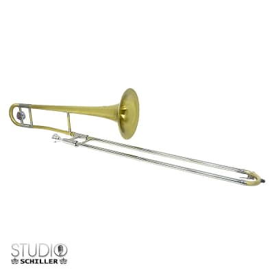 Schiller Studio Tenor Trombone - Brushed Gold | Reverb