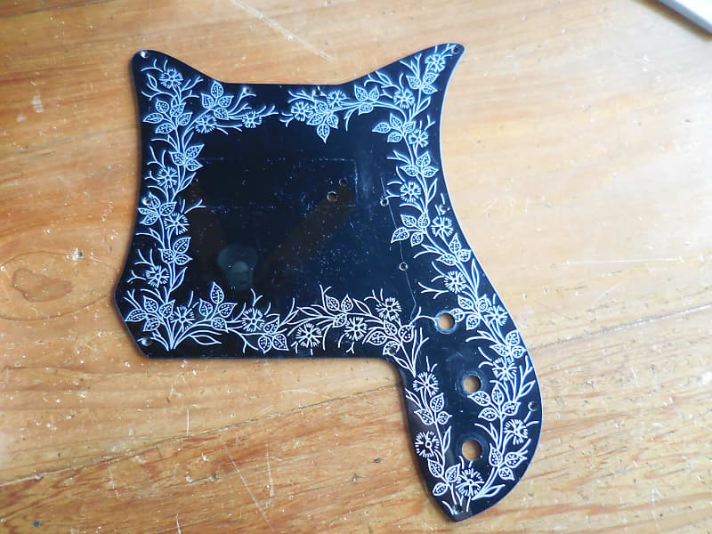 Teisco Pickguard 1965 Single Pickup Black Embossed | Reverb