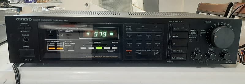 Onkyo TX-80 1987-1989 - Black | Reverb