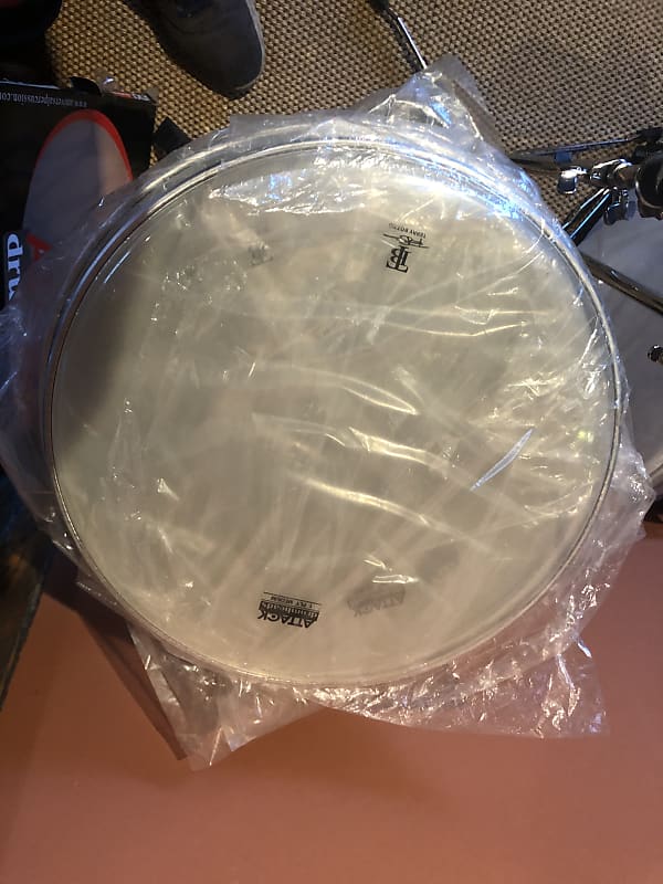 Set of FOUR! Attack 13” 1-Ply Terry Bozio clear Drum Heads | Reverb