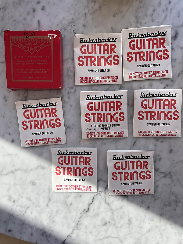 1960’s/1970’s Rickenbacker Guitars strings box & strings | Reverb