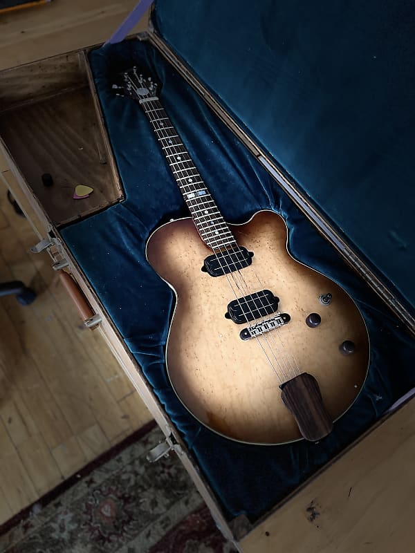 Rono deluxe workingman electric semi-hollow 5 string octave | Reverb