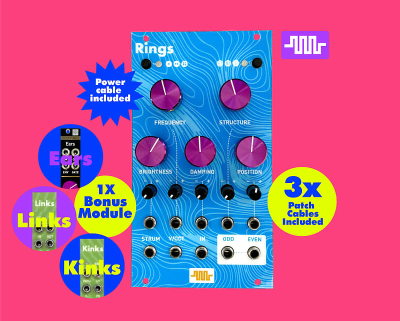 Mutable Instruments Rings DIY + Bonus Module Ears Mikrophonie | Reverb