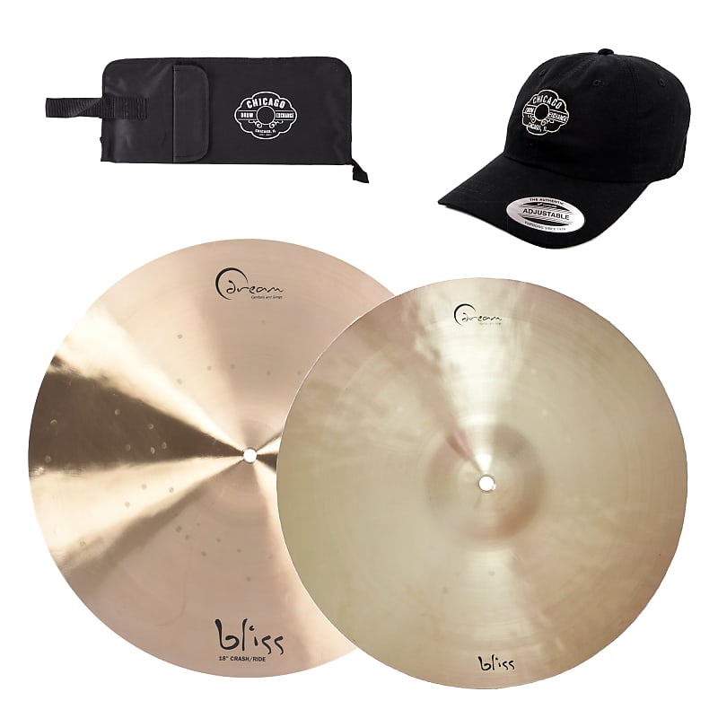 Dream 16/18" Bliss Crash Cymbal Set w/CDE Logo Hat & Stick | Reverb