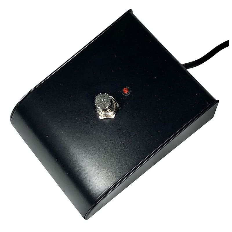 Single Button Latching LED Footswitch Box Red LED | Reverb