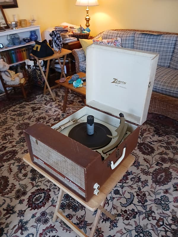 1958 Zenith BP-8L Portable Tube Record Player Made In The USA | Reverb