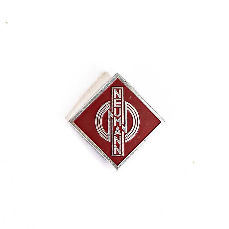Genuine Neumann TLM 49 Microphone Replacement Red Logo Badge | Reverb