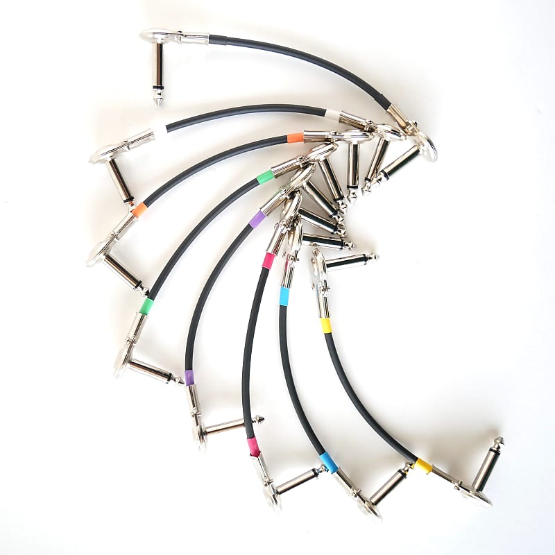 8 pack 6 in. New- Mogami 2314/Flathead Pan Patch Cables | Reverb