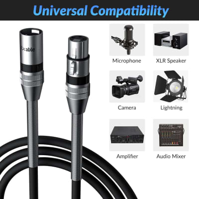 2 Pack DMX to DMX Stage Lighting Cable 100 FT, 110 Ohms | Reverb