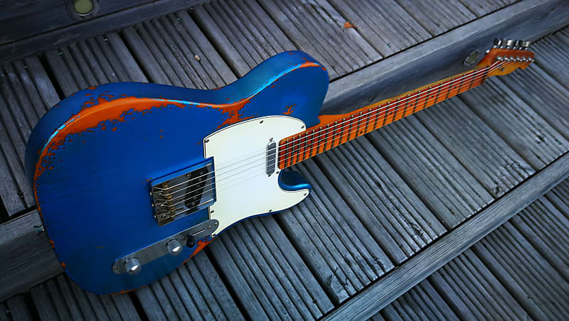 Tele Relic LP Blue Over Butter. FREE POSTAGE !! Vtt Relics | Reverb UK