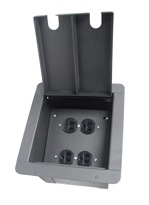 Elite Core FB-QUAD-AC Recessed Floor Box with Quad AC Outlets | Reverb