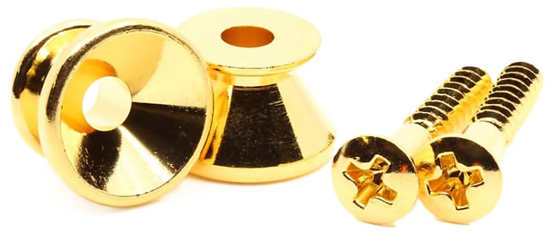 Gotoh Vintage Style Strap Buttons, Gold | Reverb