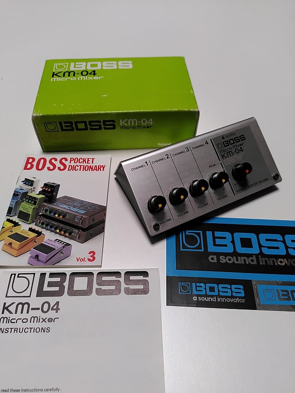 Boss KM-04 Micro Mixer | Vintage MIJ | w/ Box and Papers | Reverb