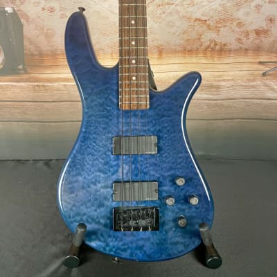 Spector Q4 Pro 2001 Trans Blue Maple Top | Reverb
