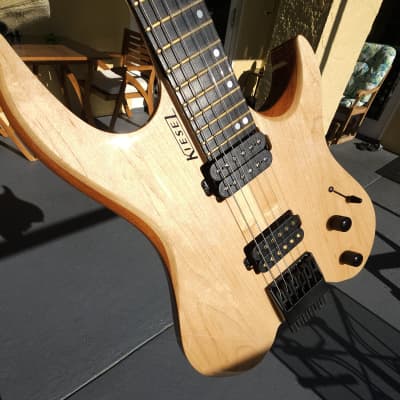 Kiesel Vader neck-through headless 6 string electric guitar. | Reverb