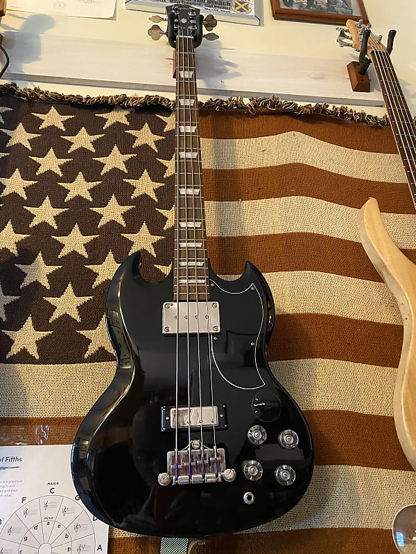 Epiphone EB-3 Bass w/ hardcase and flats | Reverb