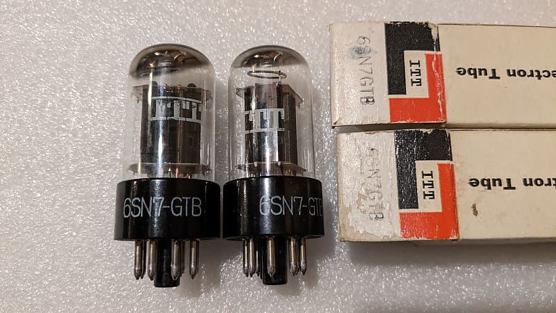 6SN7GTB ITT Matched Pair Industrial Tubes Hitachi Made NOS | Reverb
