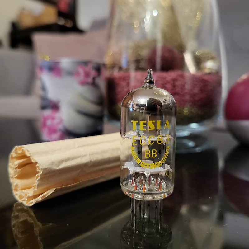 ECC83 12AX7 Tesla april 1962,foil disc getter,NOS | Reverb UK