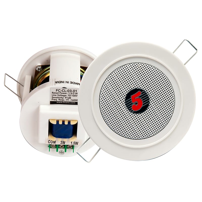 5Core 3 inch 3W Ceiling Speakers for Paging and Commercial | Reverb