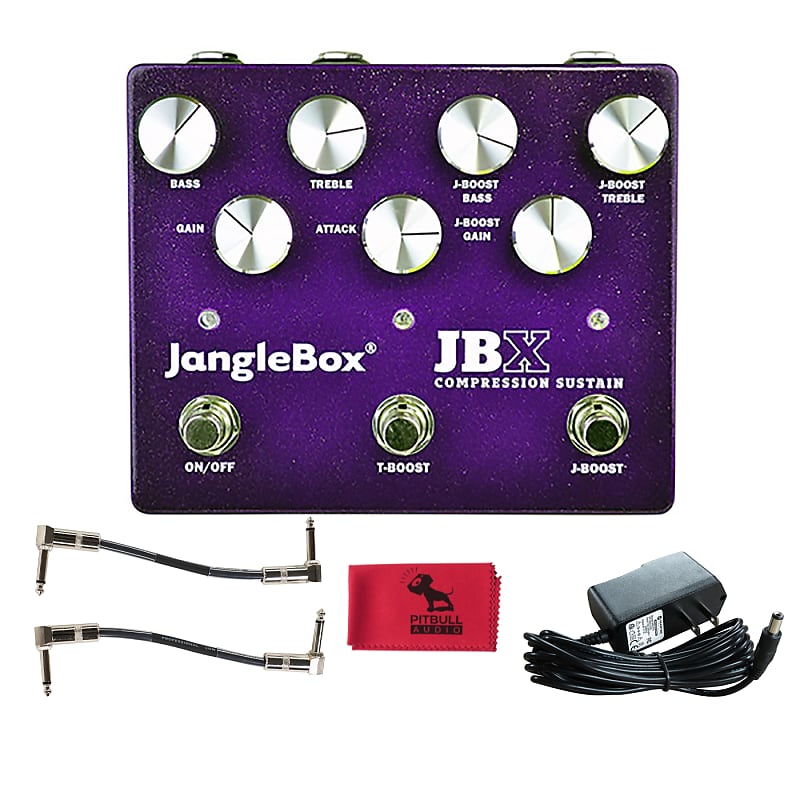 JangleBox JBX Compression Sustain Guitar Effect Pedal w/ PSU, | Reverb
