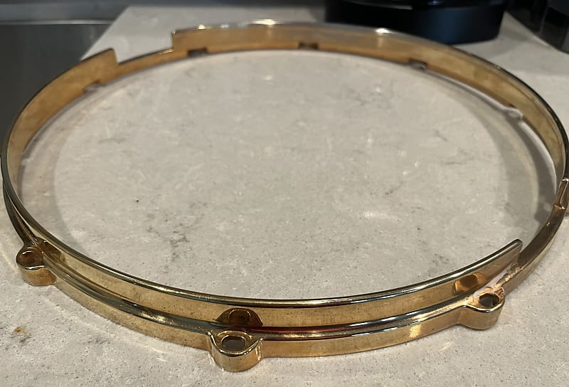 Gold 14” snare side hoop Die cast | Reverb