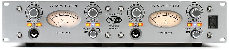 Avalon AD2022 Dual Channel Microphone Preamp | Reverb
