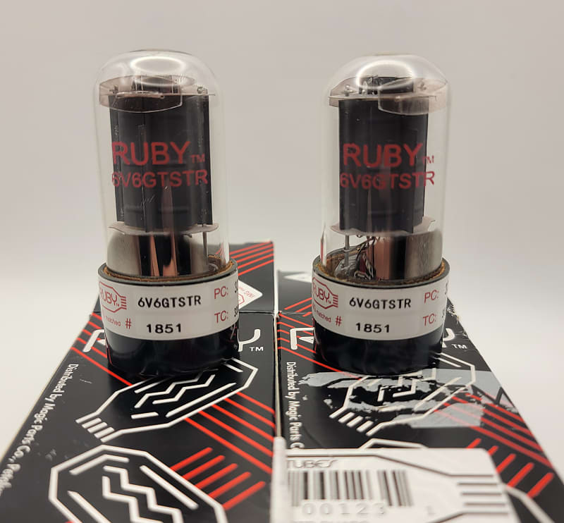 Ruby Tubes 6V6GT STR Matched Pair- NEW | Reverb