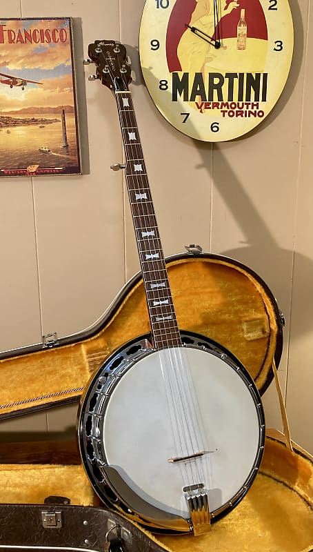 Alvarez Bowtie 5 string banjo 1970’s - Natural | Reverb