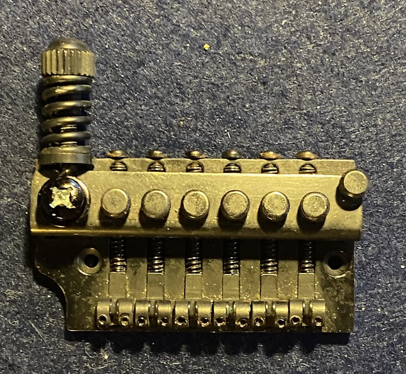 ABM Tele or similar Tremolo Bridge 1980's - Black with Micro | Reverb