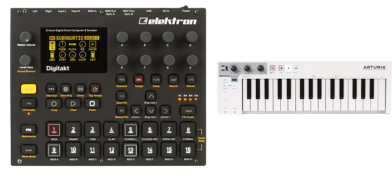 Elektron Digitakt 8-voice Drum Computer and Sampler Bundle | Reverb