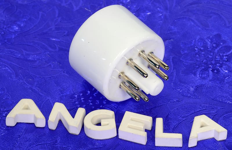 8 Pin White Glazed Ceramic Octal Tube Base For 6L6GC, 6CA7 | Reverb